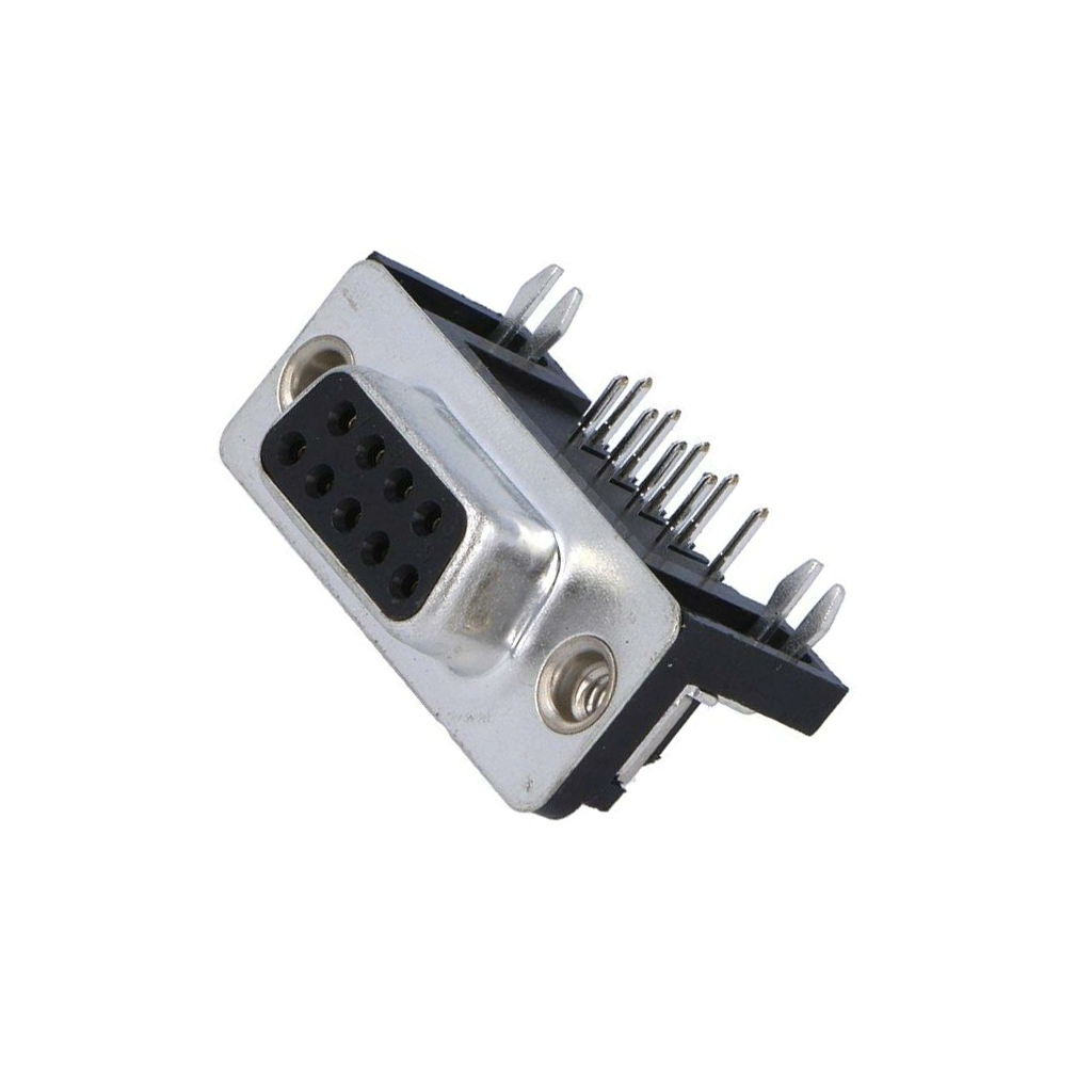 2X DE09-SL-24 D-SUB PIN: 9 Buchse weiblich mit 90°-Winkel THT UNC4-40 5A ADAM TE EUR 13,77 ...