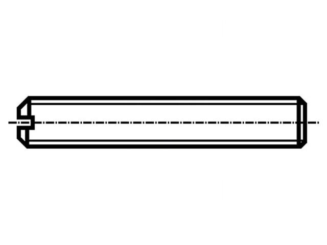 100X 1251368 Schraube M4x5 DIN: 551 Kopf: ohne Kopf gerade A1 Edelstahl ...
