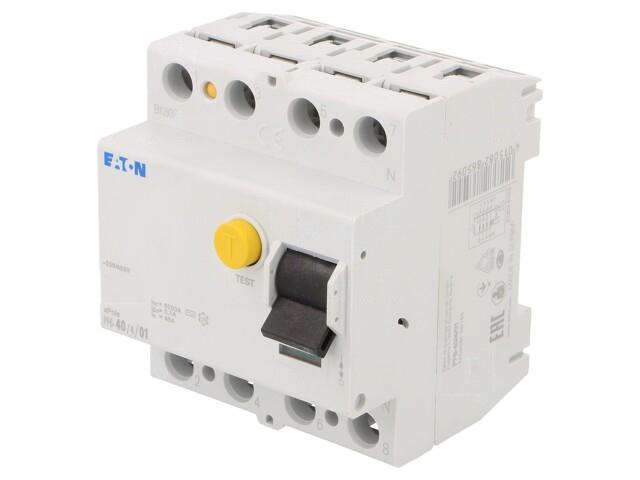 INTERRUTTORE RCD PF6-40/4/01 nominale: 40A IDiff: 100 mA corrente d ...