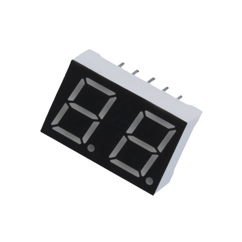 2X OPD-D3910LE-BW Display LED 7-segmentig 10mm 0 39" Anz.Z 2 rot 40mcd ...